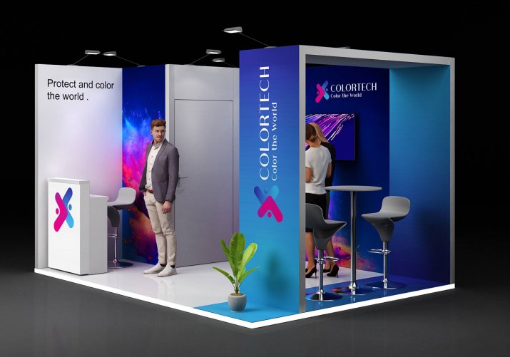 Hoekstand 4x3 Meter met Stand design 4x3-011 huren of kopen - isyfair